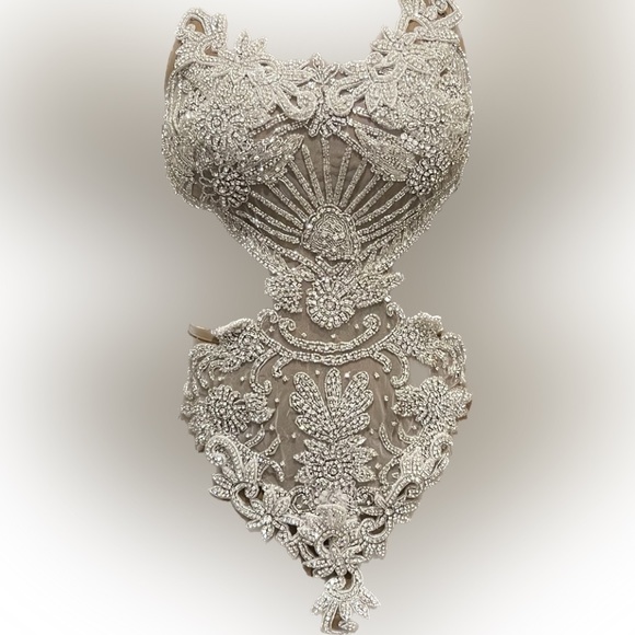 customized | Dresses | Customized Hand Made Diamond Studded Dress ...